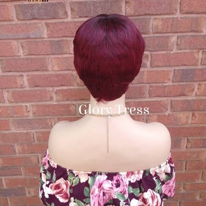 Short Razor Cut Wig, Full Cap Wig, Pixie Cut, 100% Human Hair Wig ...