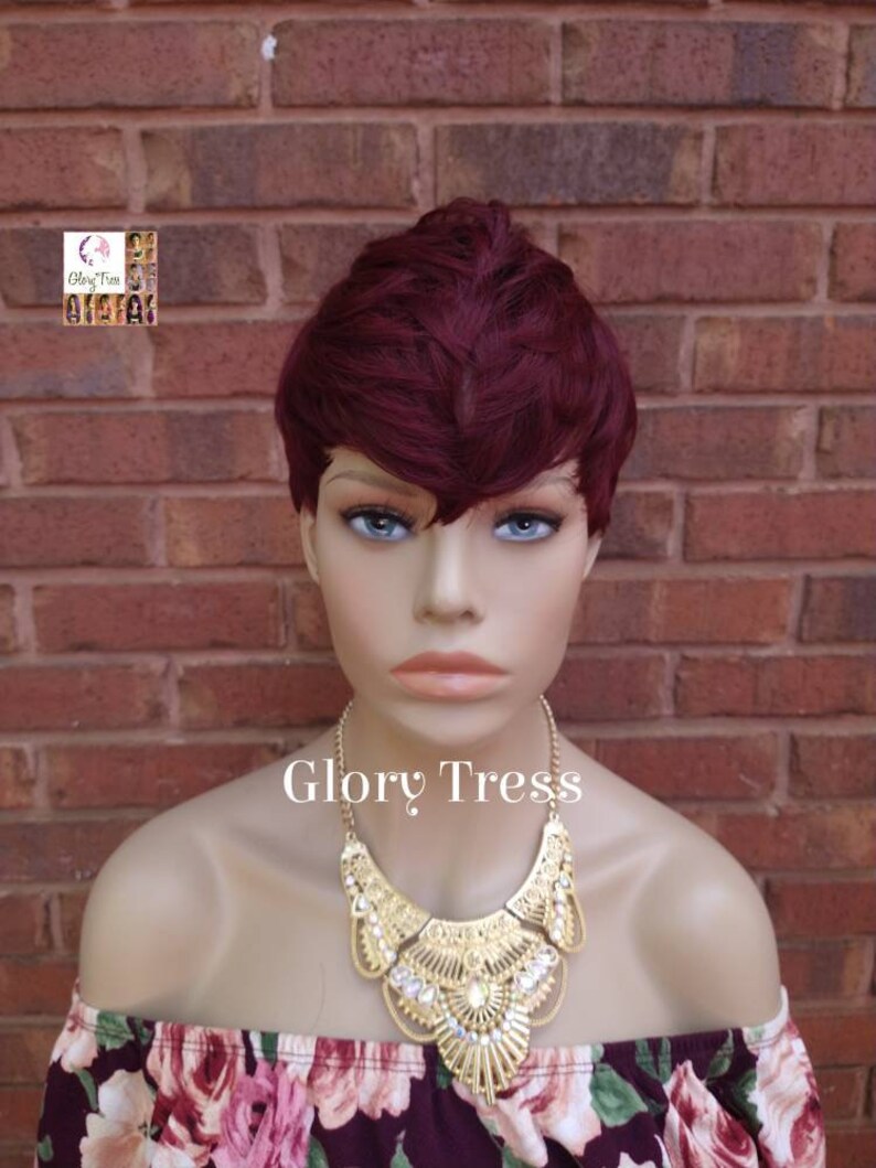 Short Razor Cut Wig, Full Cap Wig, Pixie Cut, 100% Human Hair Wig ...