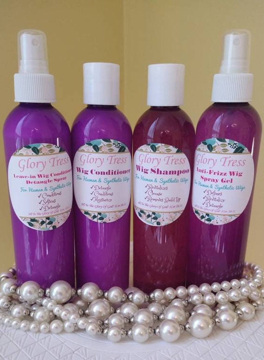 Shampoo & Conditioner, Wig Detangler Spray, Anti-frizz Spray Gel, Bath ...