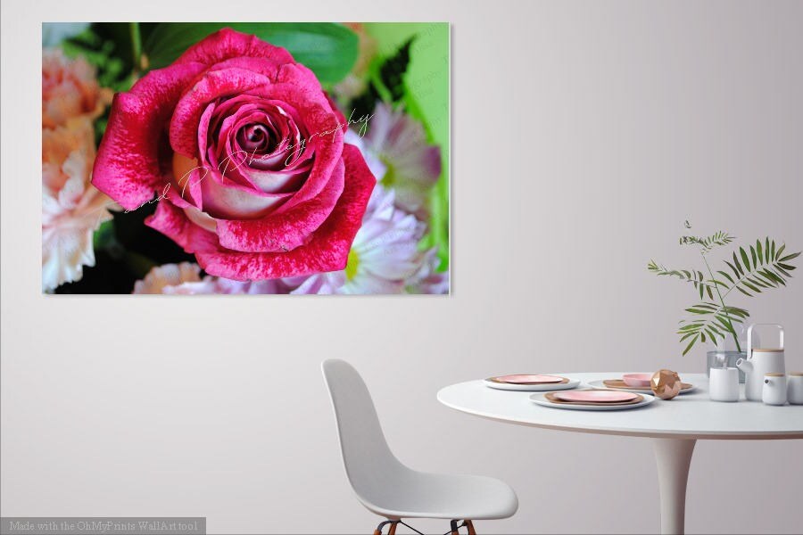 Roses, DIGITAL Photography, PINK ROSE, Pink, Flower Photograph, Wall ...