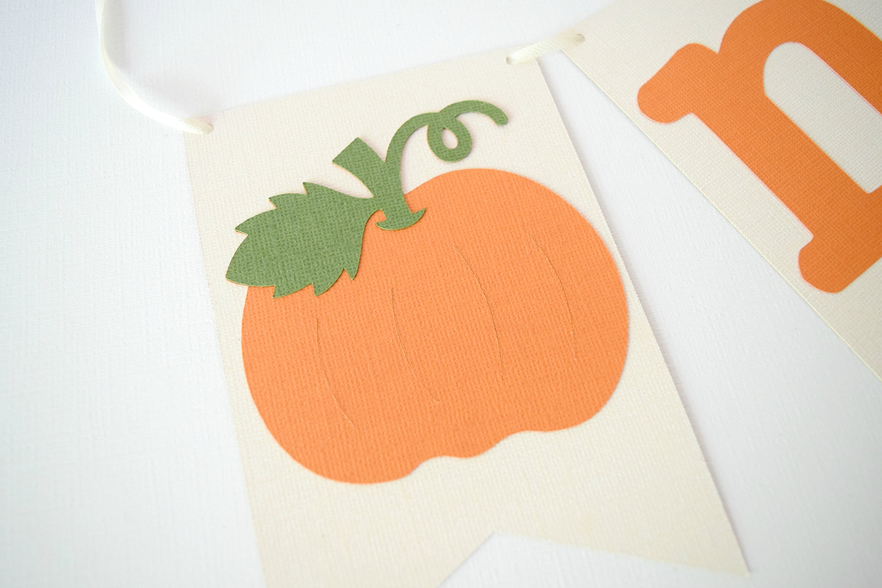 Pumpkin Highchair Banner 1st Birthday High Chair Banner ONE | Etsy