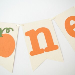 Pumpkin Highchair Banner 1st Birthday High Chair Banner ONE - Etsy