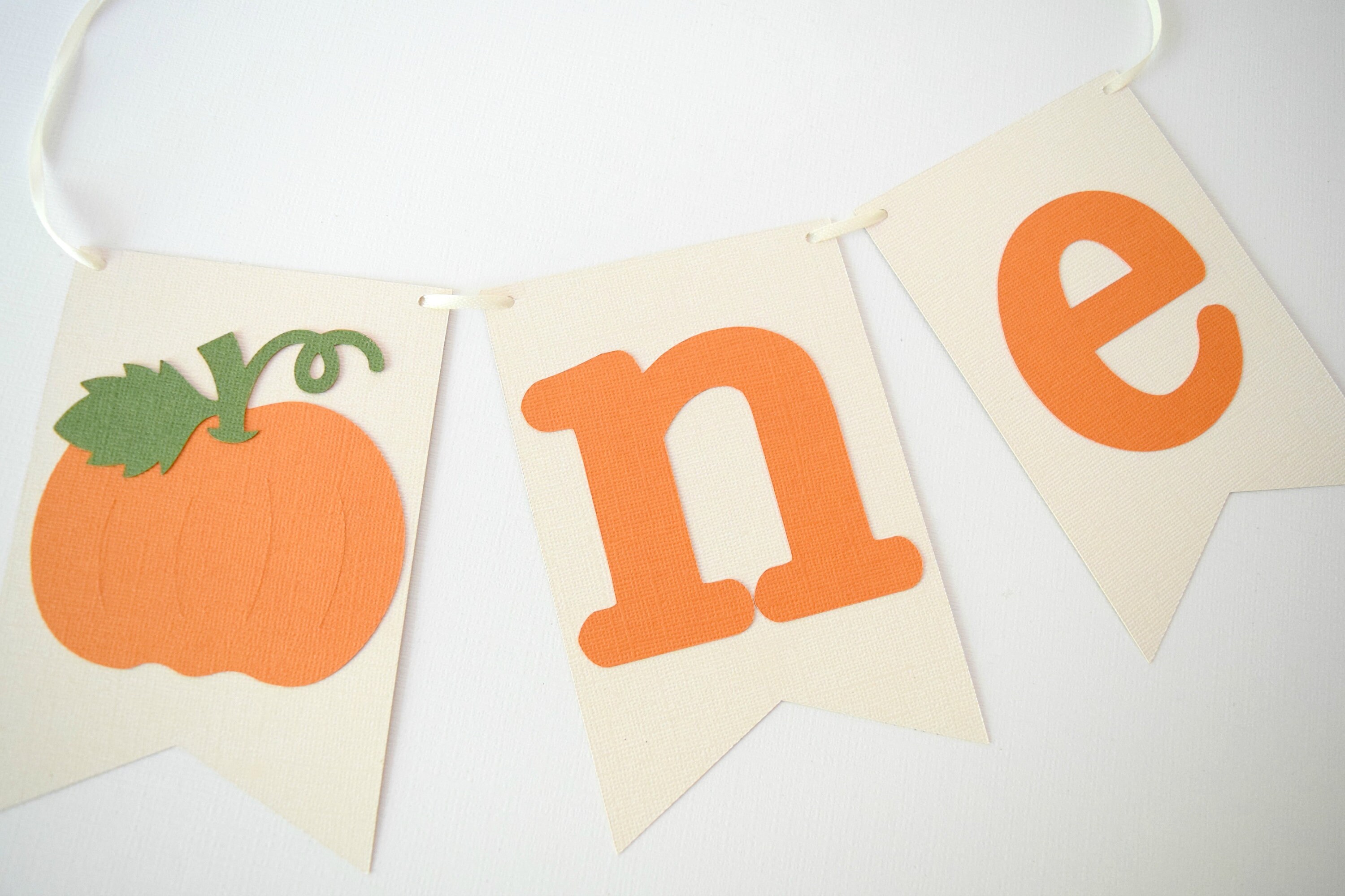 Pumpkin Highchair Banner 1st Birthday High Chair Banner ONE | Etsy