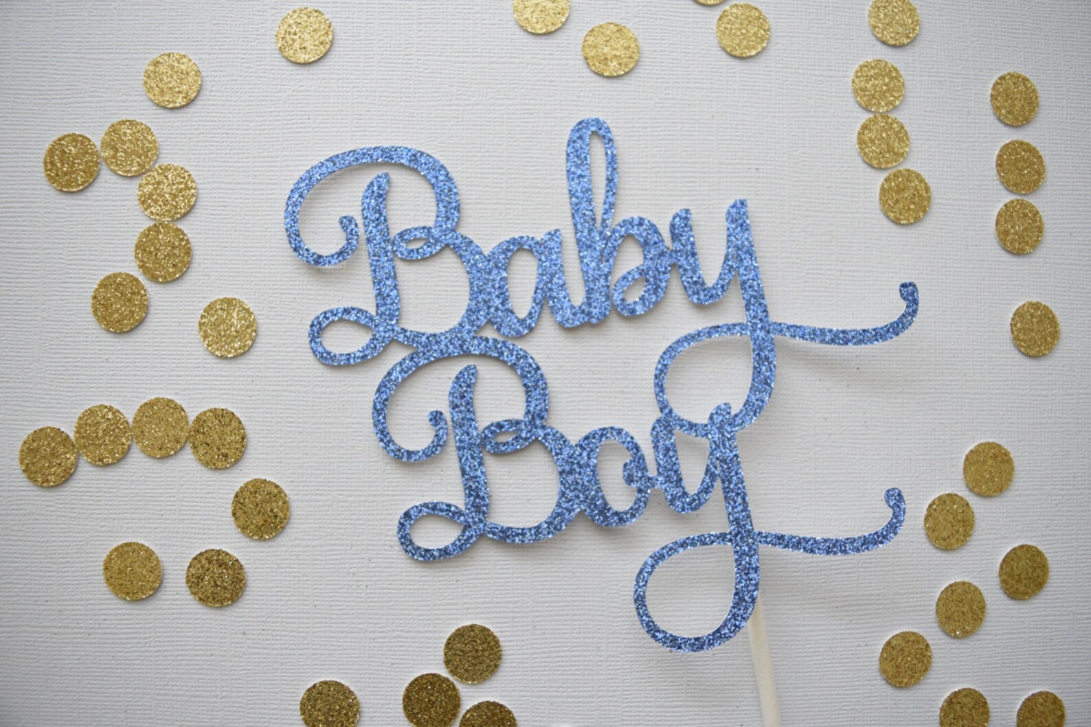 Baby Shower Cake Topper Baby Boy Cake Topper Glitter Baby | Etsy