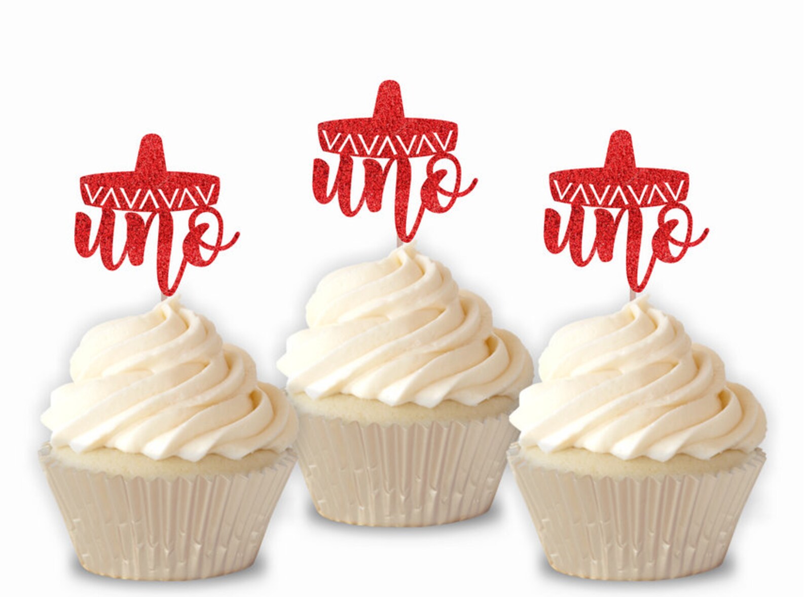 Uno Cupcake Toppers ONE Cupcake Toppers 1st Birthday Cupcake - Etsy
