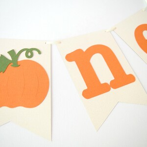 Pumpkin Highchair Banner 1st Birthday High Chair Banner ONE - Etsy
