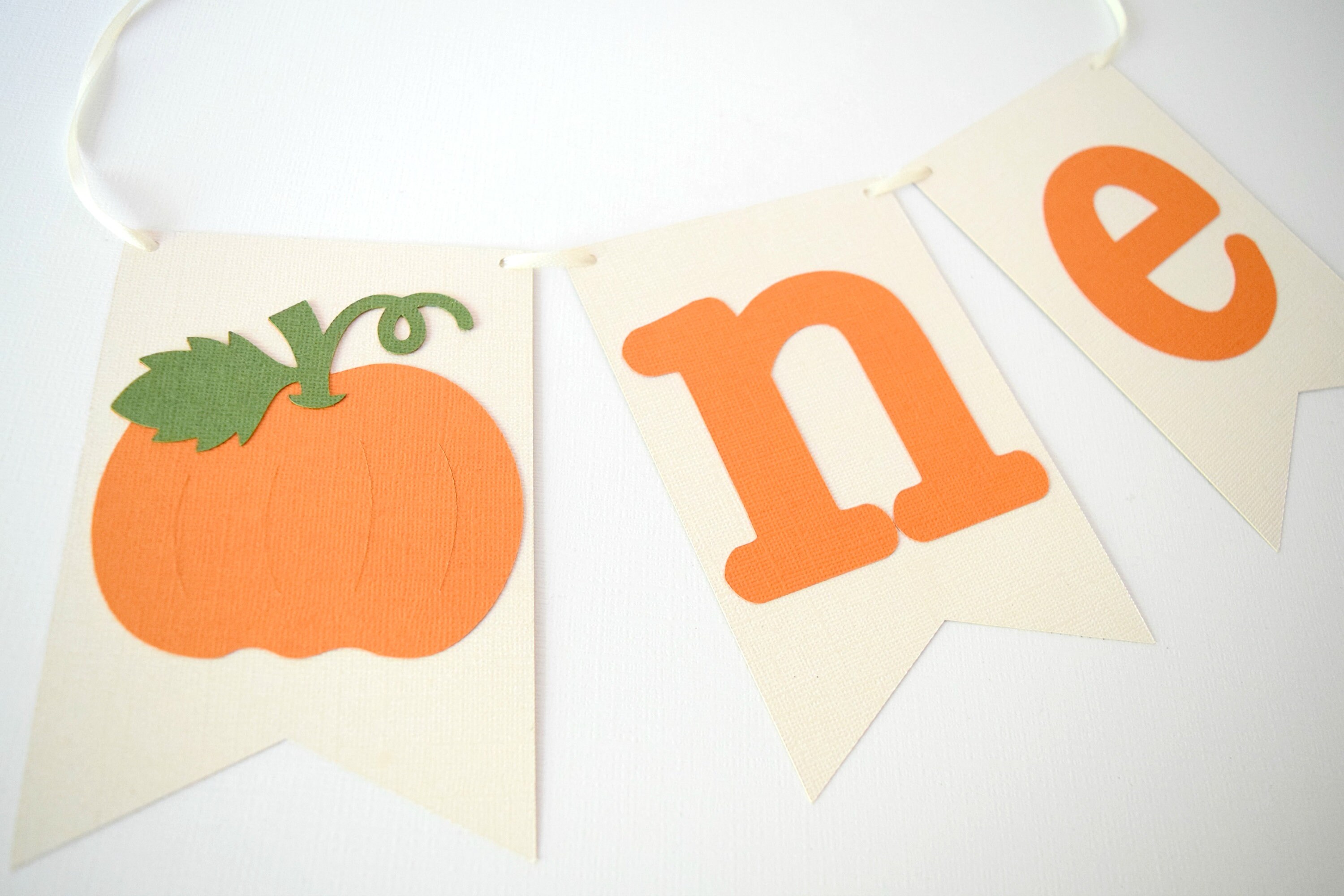 Pumpkin Highchair Banner 1st Birthday High Chair Banner ONE | Etsy