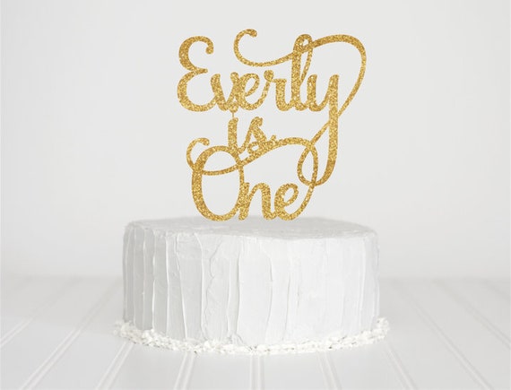 1st Birthday Cake Topper Personalized Cake Topper Gold | Etsy
