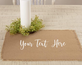 Burlap Place Mats - Etsy