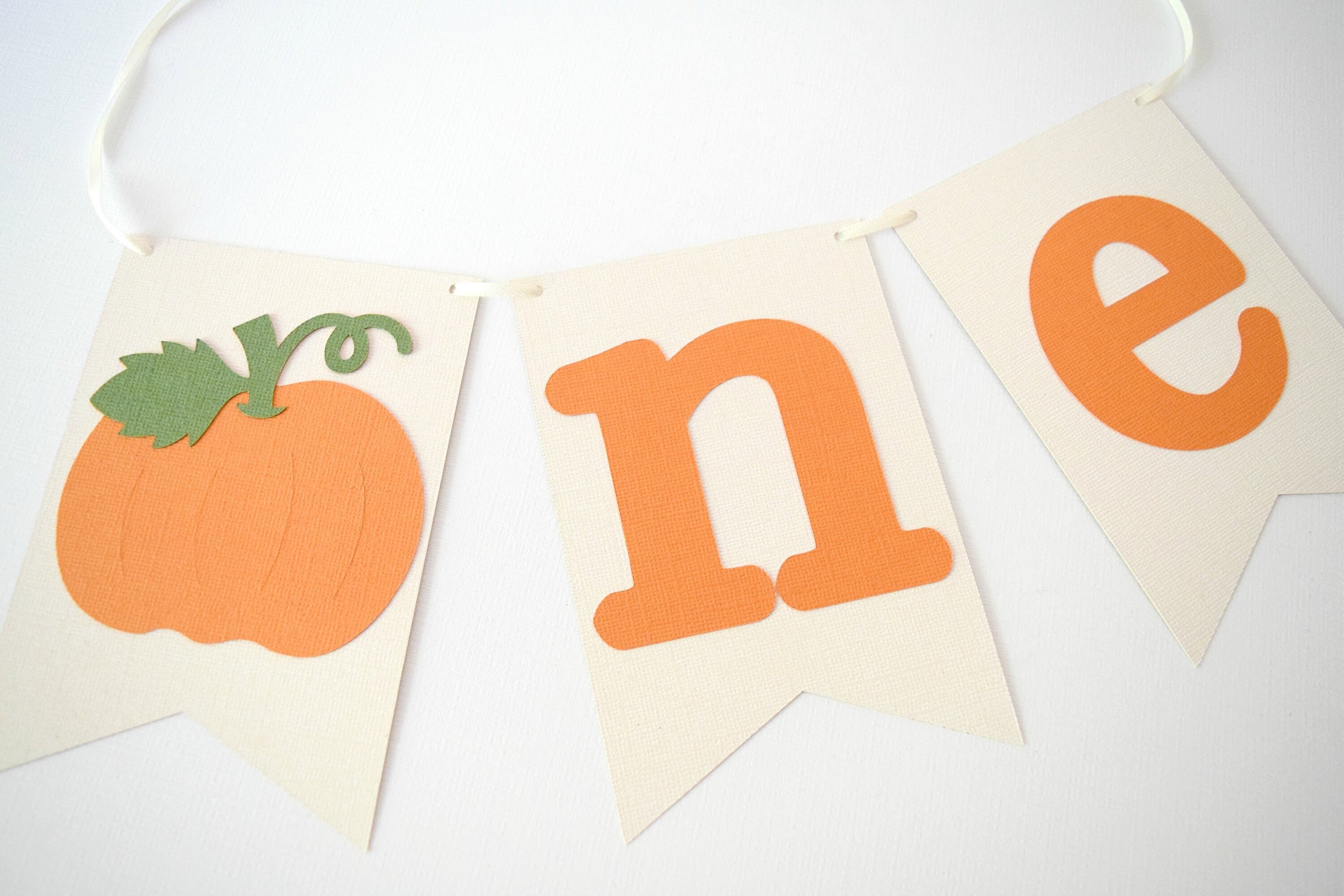 Pumpkin Highchair Banner 1st Birthday High Chair Banner ONE | Etsy