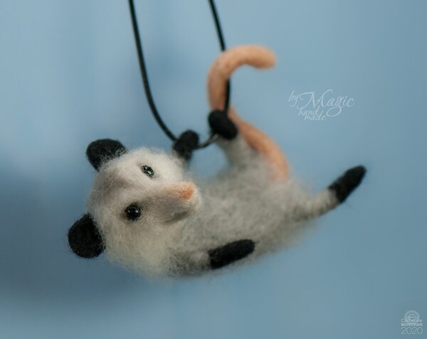 Opossum Perler Bead Art Possum Keychain Wall Art Car - Etsy Canada