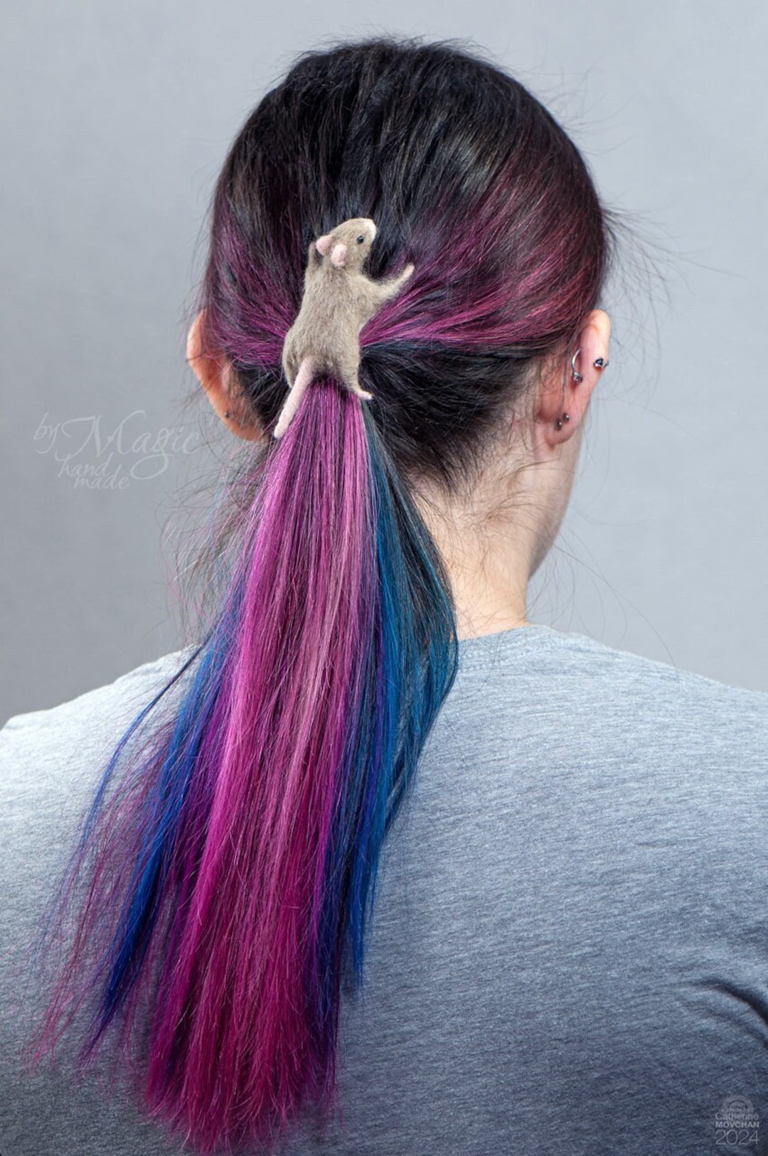 Bobby Pin With a Needle Felted Rat, Wool Hairpin - Etsy