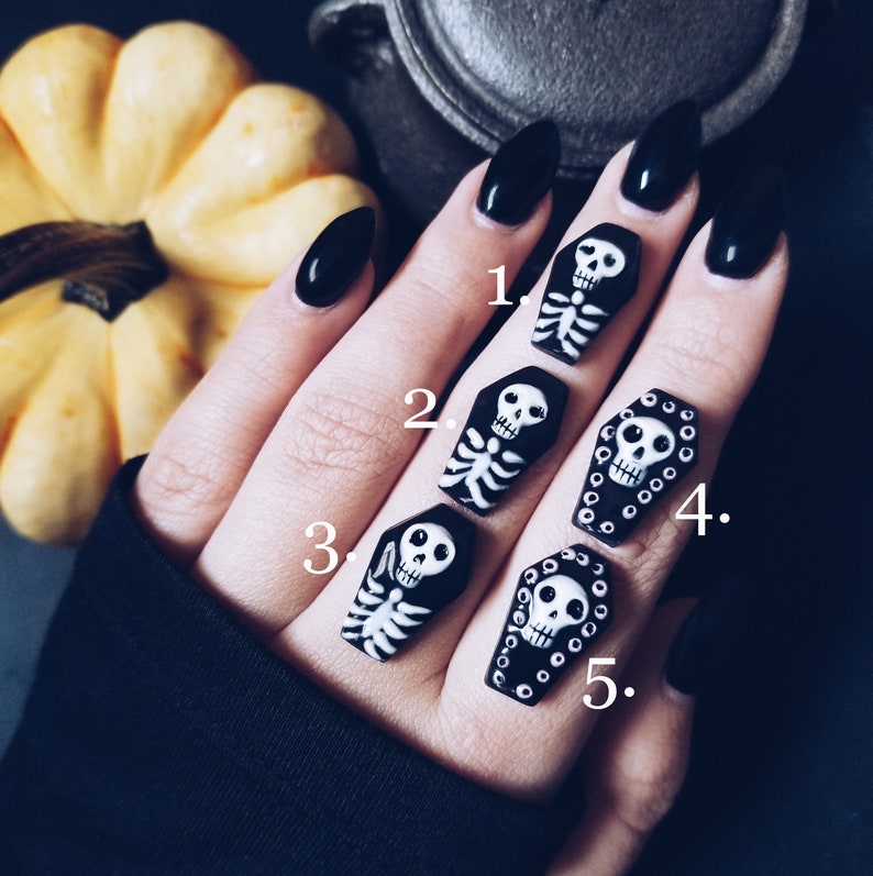 Skeleton or Skull Coffin Ring // MADE TO ORDER Sterling Silver Ring Ft ...