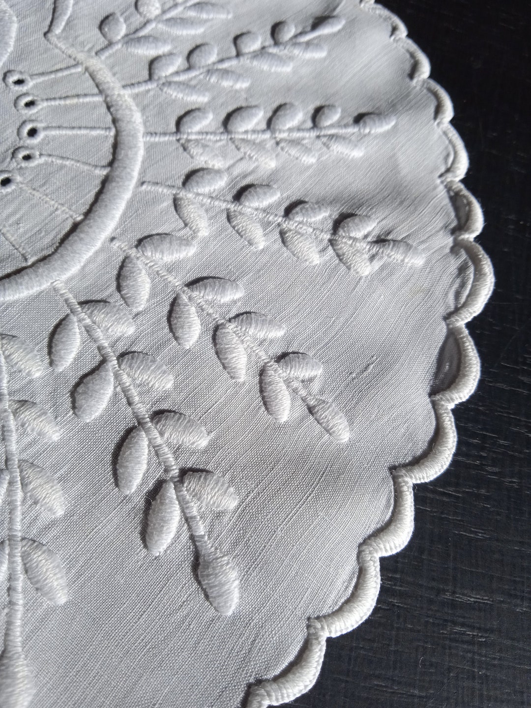 Vintage French Table Mat Lovely Quality Cotton Tableware Fine Quality ...