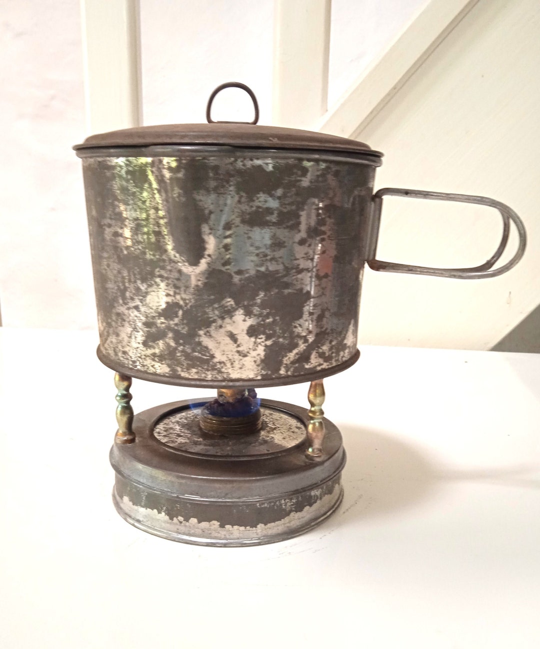 Compact Travel Spirit Cooker Vintage Lightweight Outdoor Hiking Camping ...