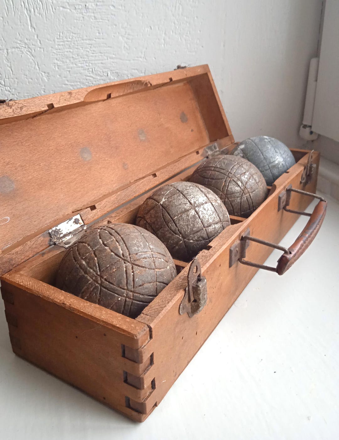 Set of Vintage Pétanque/ Boules Authentic French Sturdy Boxed Set ...