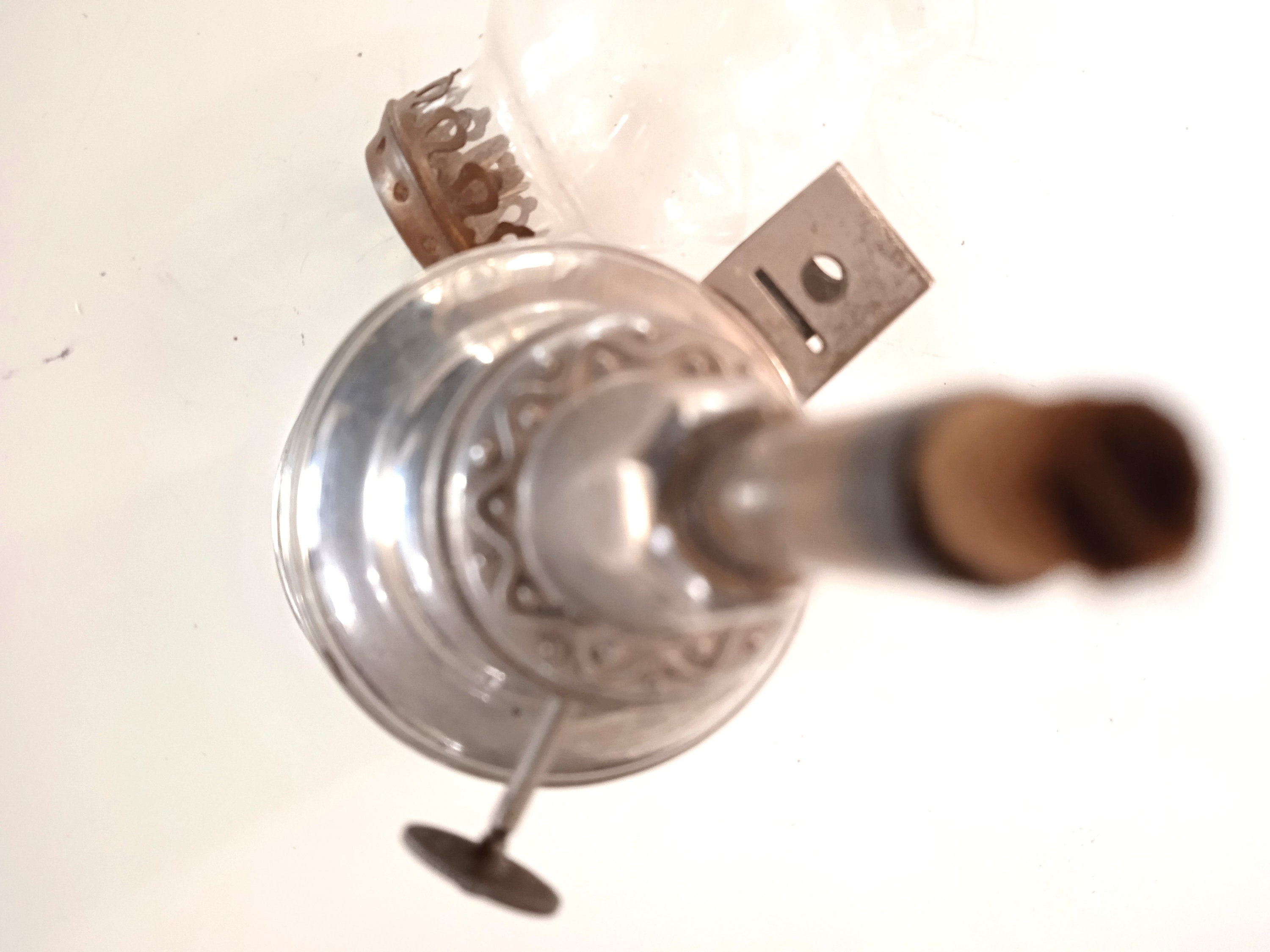 Antique Pigeon Lampe, Engraved Bird Logo 'les Hirondelles' swallows ...