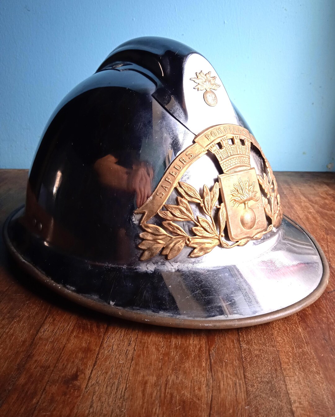 Vintage French Fireman's Helmet, Sapeur-pompier, Circa 1933 - Etsy