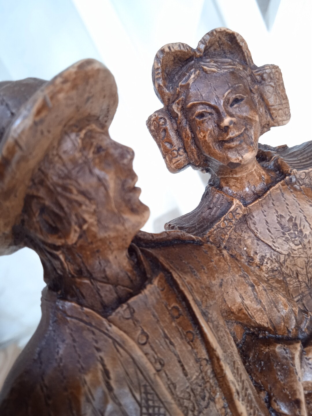 Vintage French Figurines Unique Statue Dancing Breton Figures Fine ...