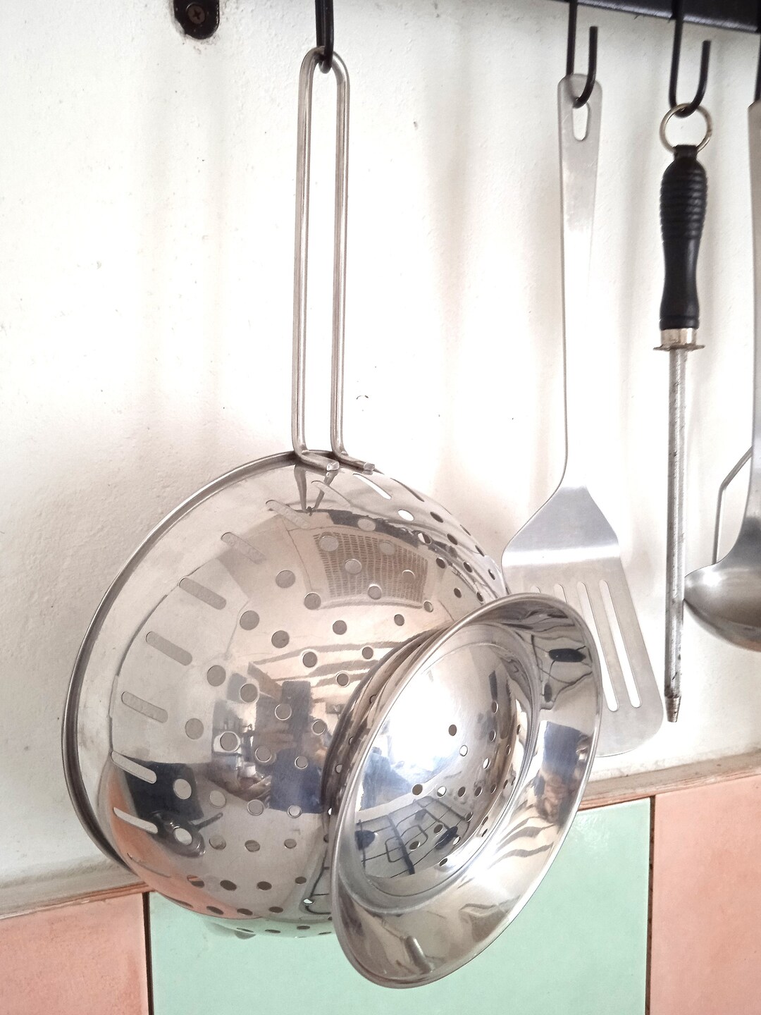 Stainless Steel Colander Vintage Pro-chefs Quality Equipment Excellent ...