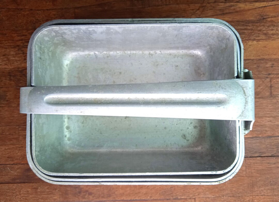 Vintage Camping Pan Set French Army Issue Mess Tins Standard Issue ...