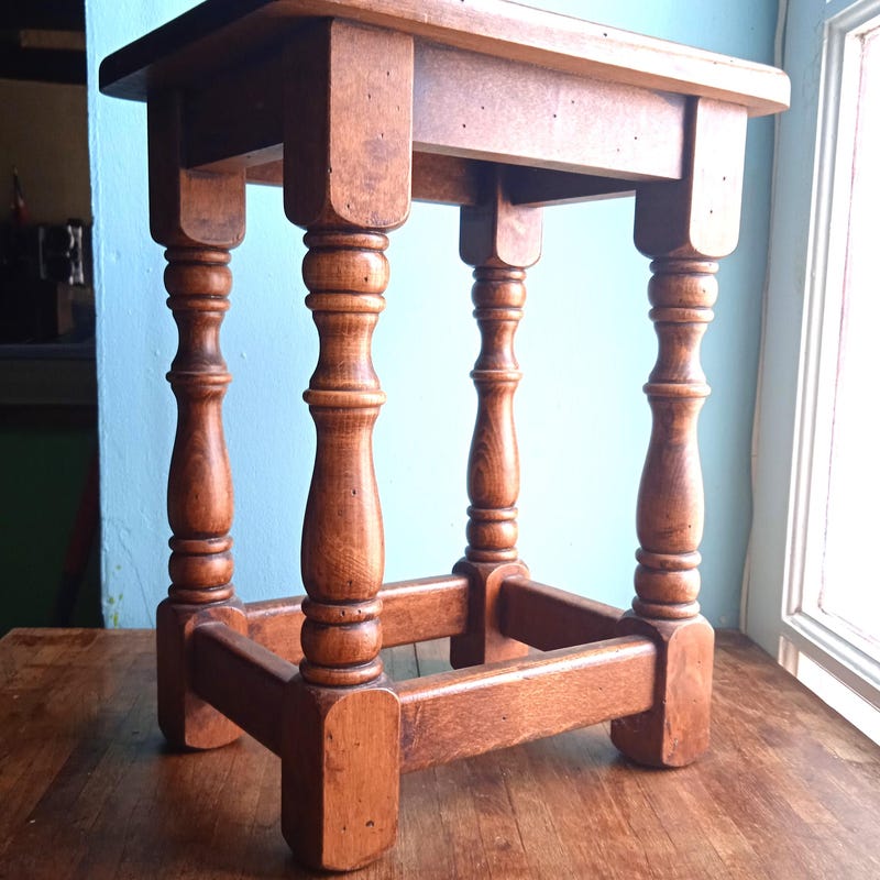 Old Wooden Stool - Etsy