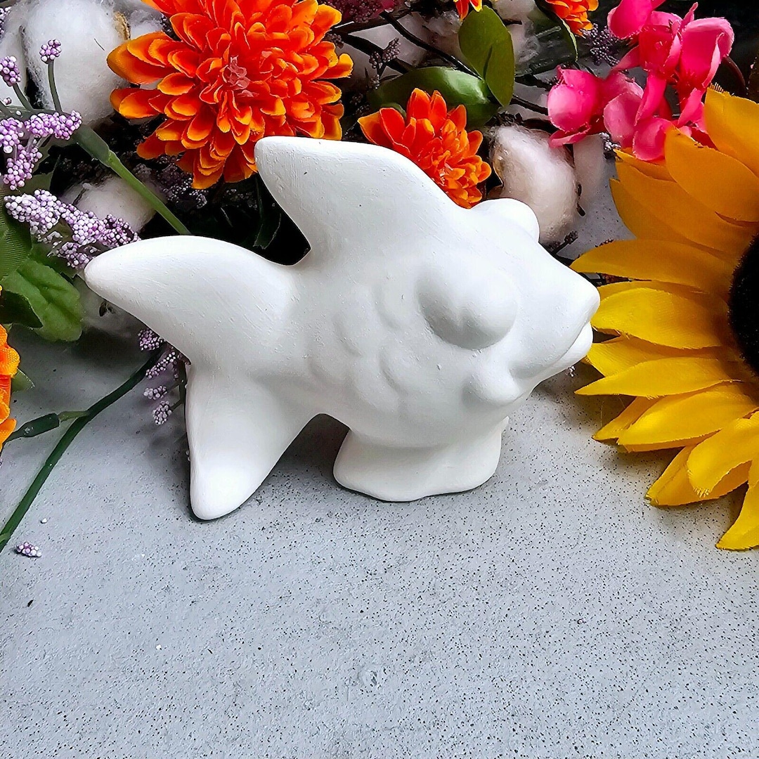 Long Finned Fish 4 Ceramic Bisque Ready to Paint Pottery - Etsy