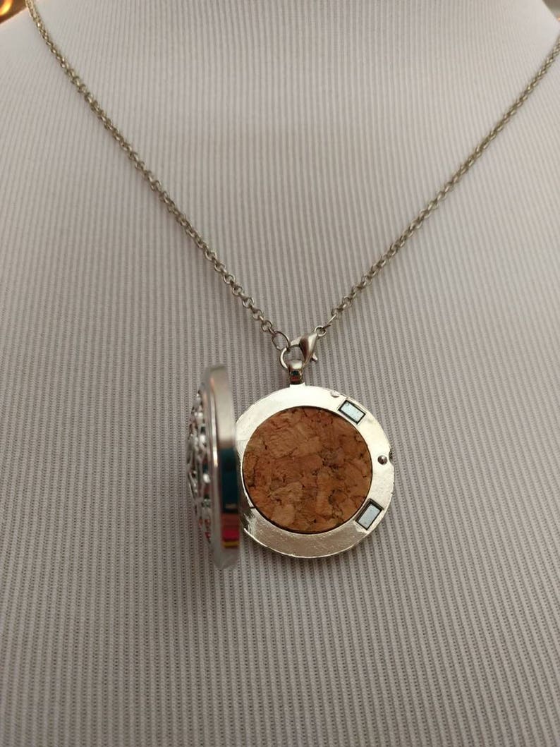 Dreamcatcher Boho Diffuser Necklace Stainless Steel Locket Cork ...
