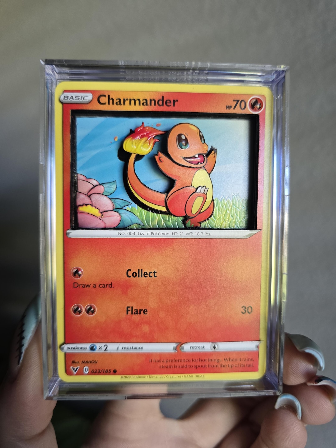 Charmander Shadowbox - SWSH04: Vivid Voltage (SWSH04) - Etsy