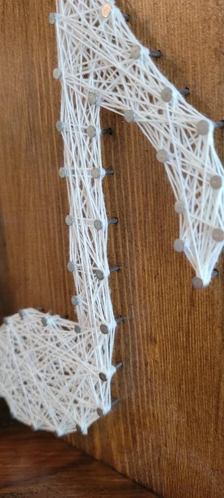 Music Note String Art/light Note Standalone/choir Mantel Art/band Desk ...