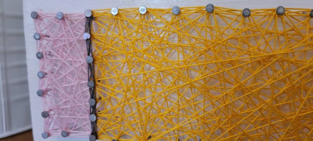 Pencil String Art/standalone/teacher Gift Art/professor Desk Art - Etsy