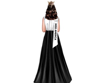 Pageant Digital Drawing W/ Quote - Etsy