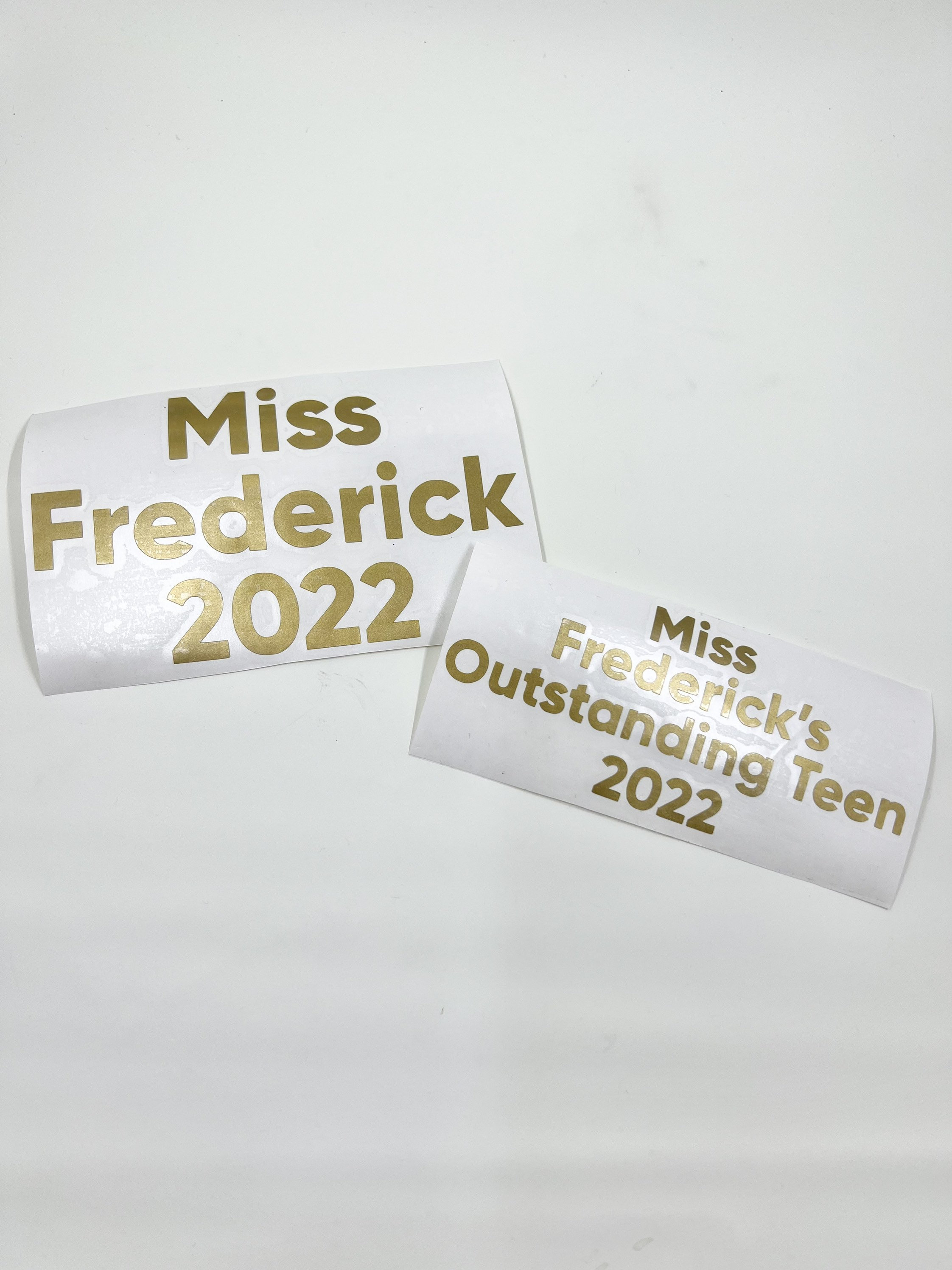 Pageant Title Decal - Etsy