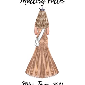 Pageant Digital Drawing - Etsy