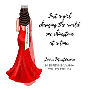 Pageant Digital Drawing W/ Quote - Etsy