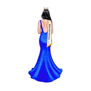 Pageant Digital Drawing W/ Sash - Etsy