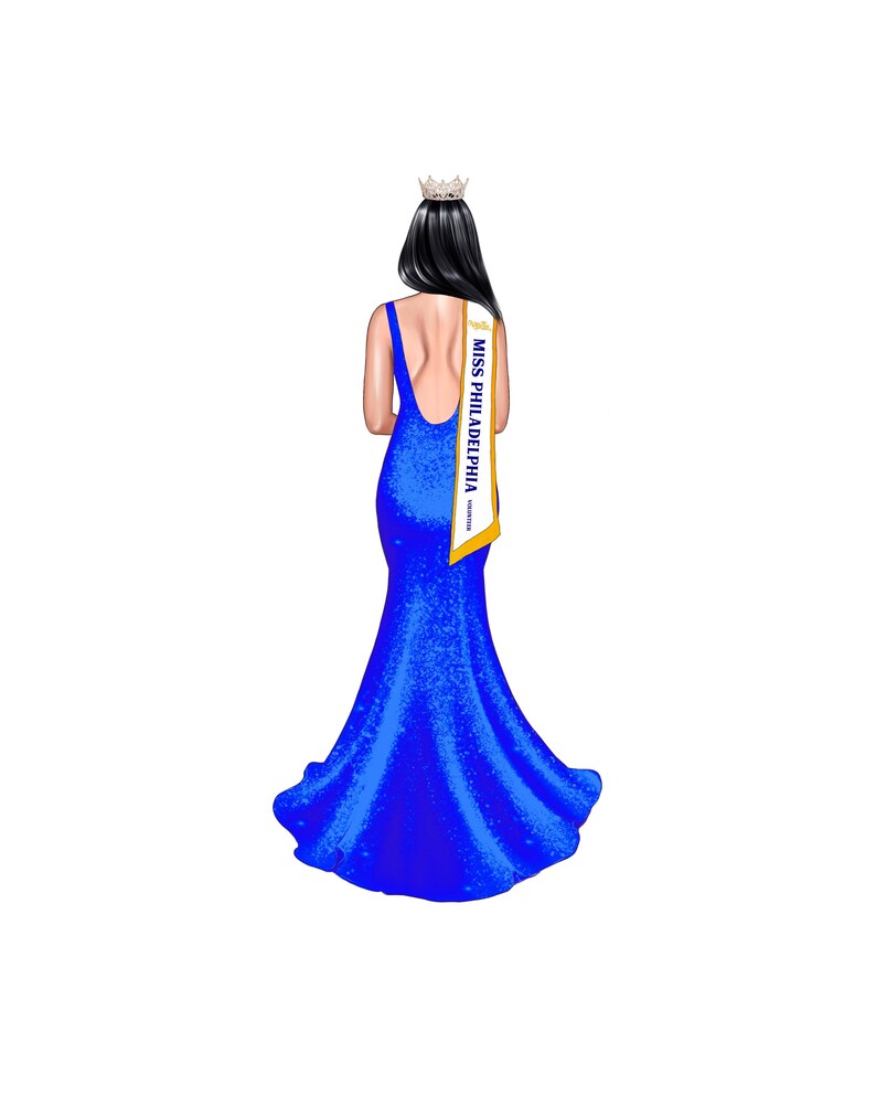 Pageant Digital Drawing W/ Sash - Etsy