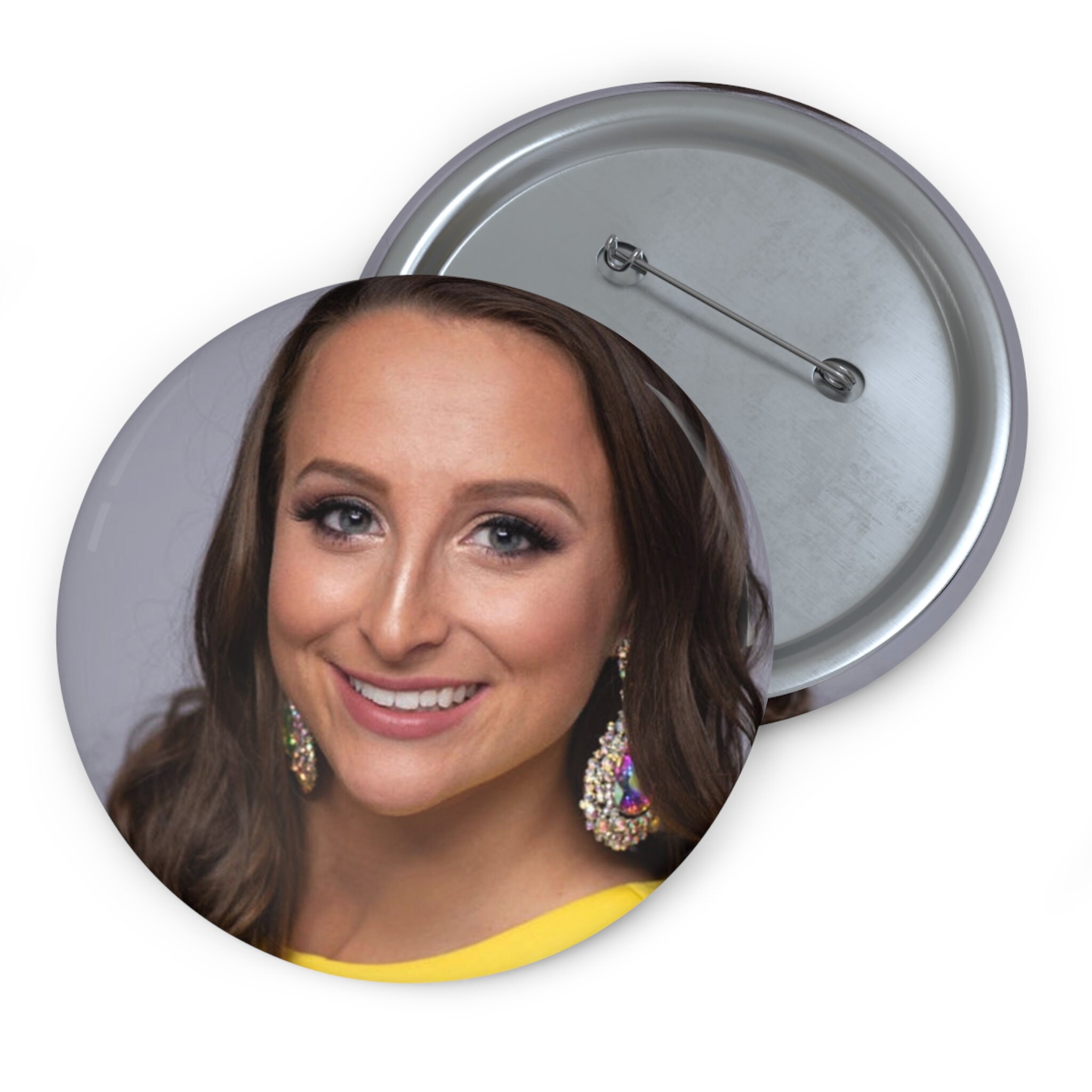 Pageant Girl Headshot Pin Buttons - Etsy