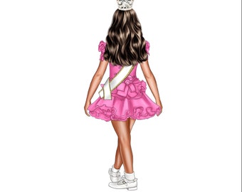 Pageant Digital Drawing W/ Sash - Etsy