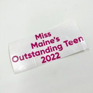 Pageant Title Decal - Etsy