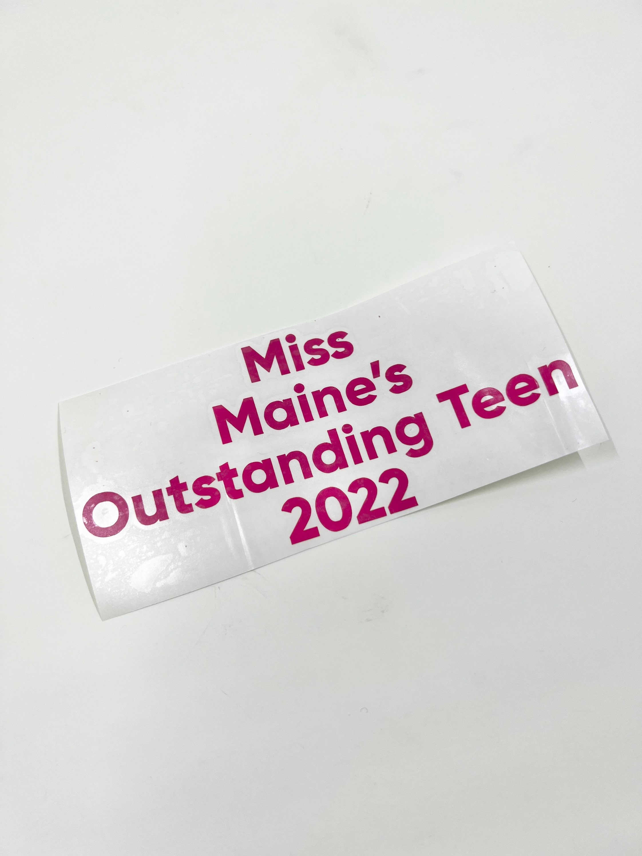 Pageant Title Decal - Etsy
