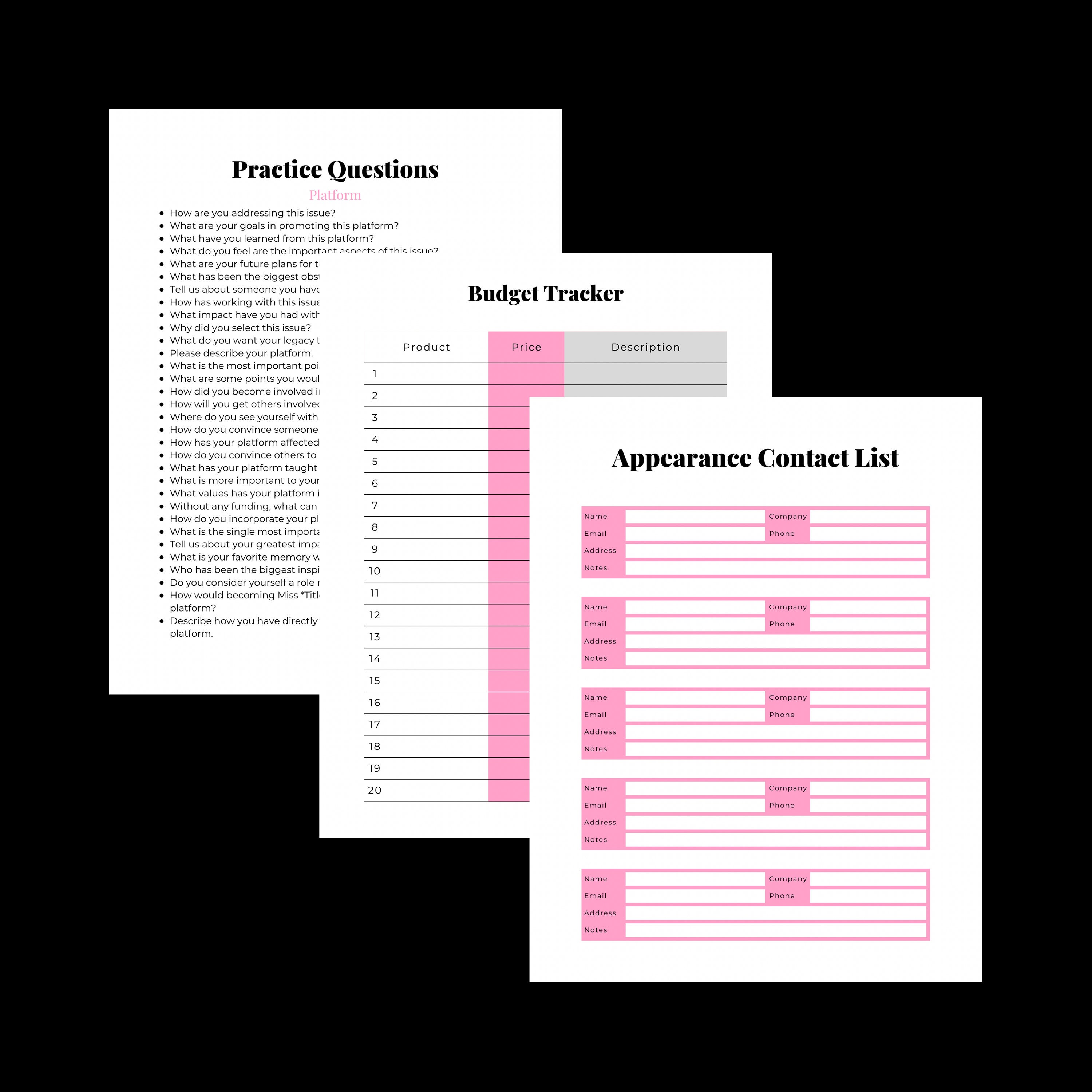 A Queen’s Best Friend Pageant Binder - Etsy