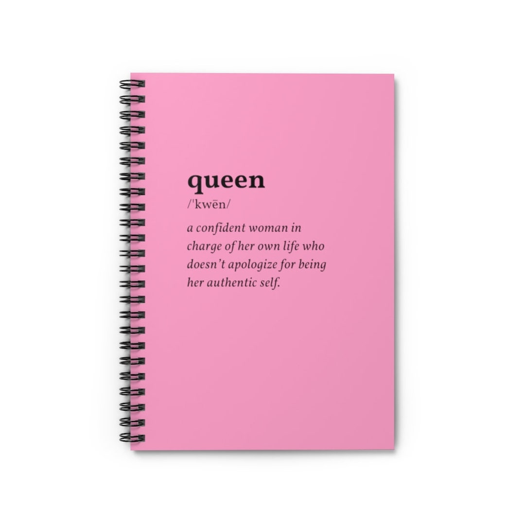Queen Definition Spiral Notebook - Etsy