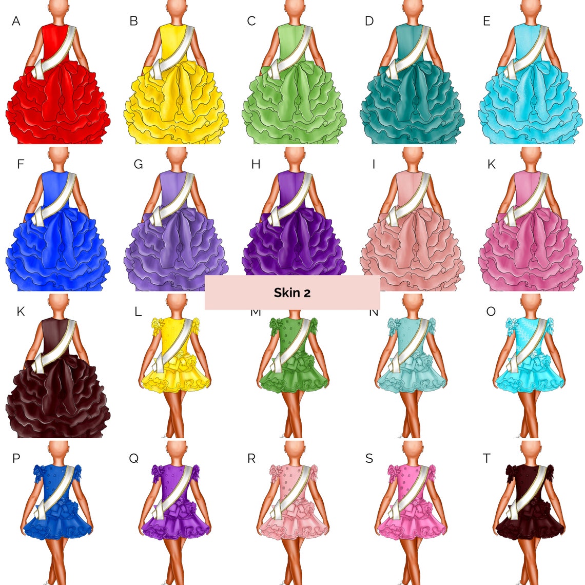 Little Pageant Queen Digital Drawing - Etsy