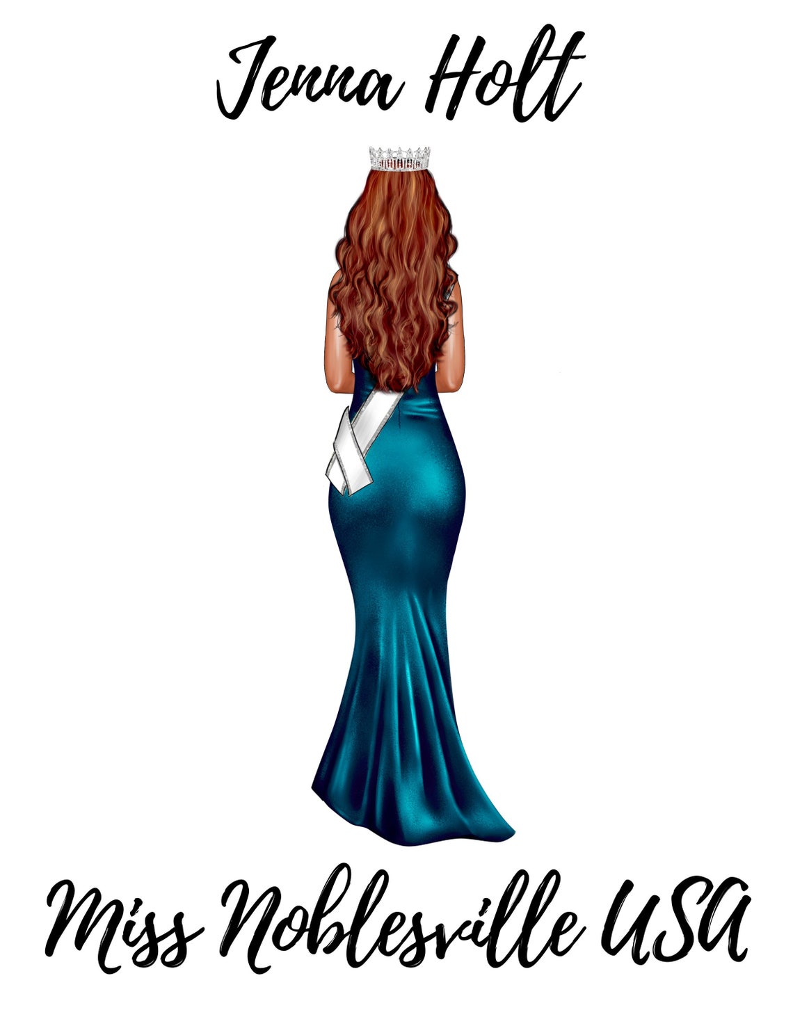 Pageant Digital Drawing - Etsy