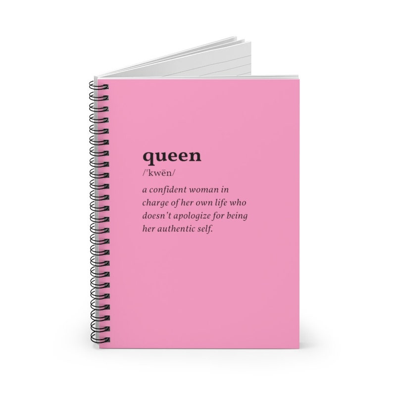 Queen Definition Spiral Notebook - Etsy