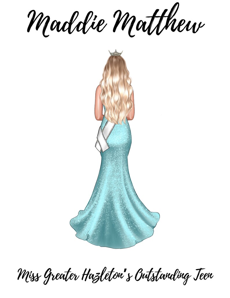 Pageant Digital Drawing - Etsy