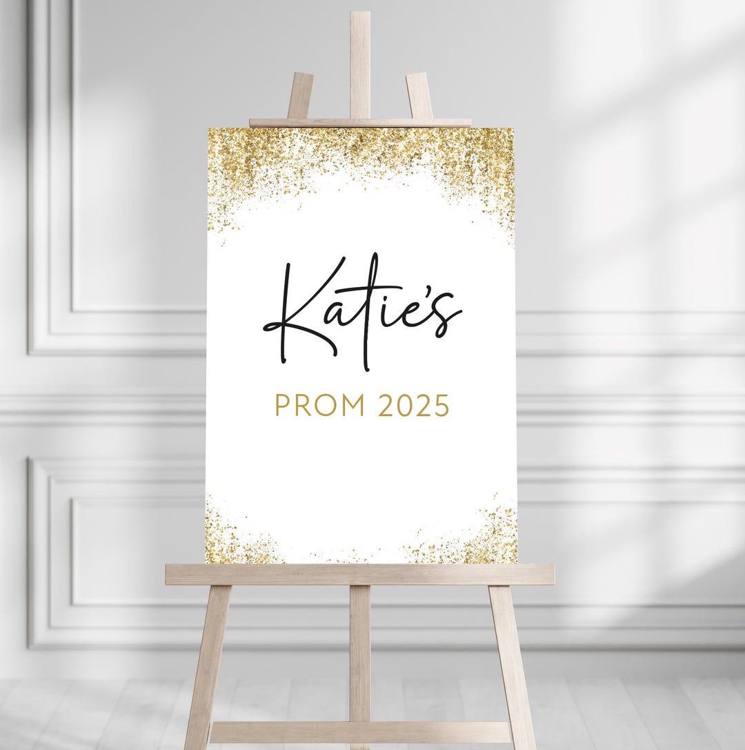 Personalised Leavers Prom Welcome Sign, Class of 2025, School Disco ...
