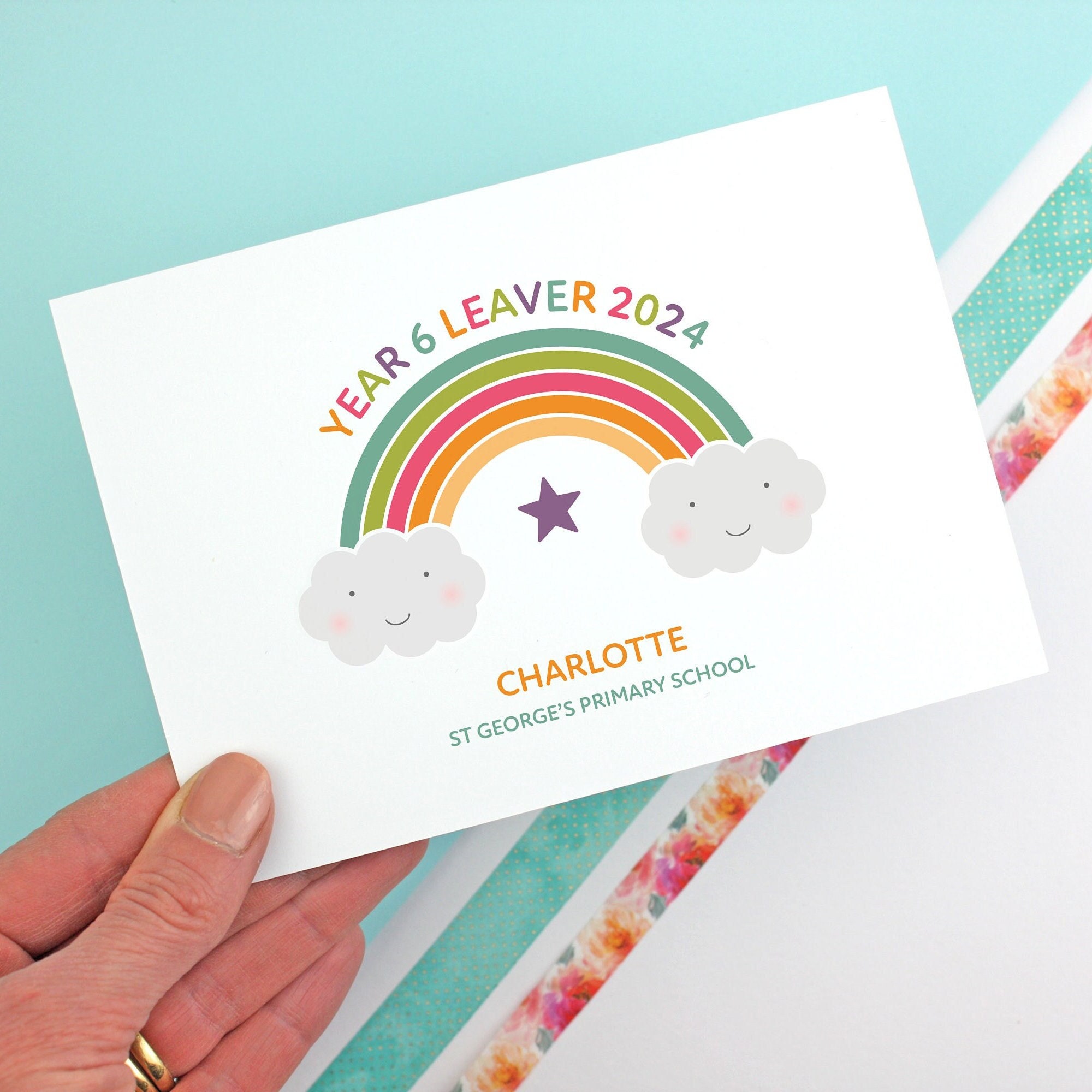 Personalised Year 6 School Leavers Card, Year 6 Leaving Primary School ...