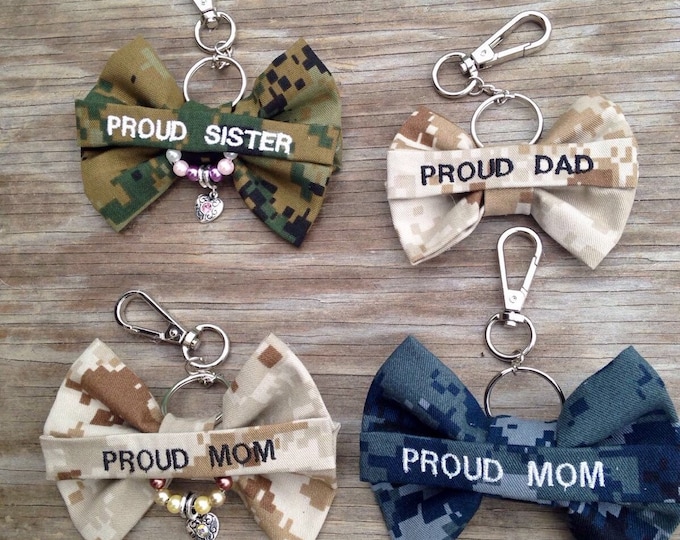 Mini Bow Keychains - Etsy